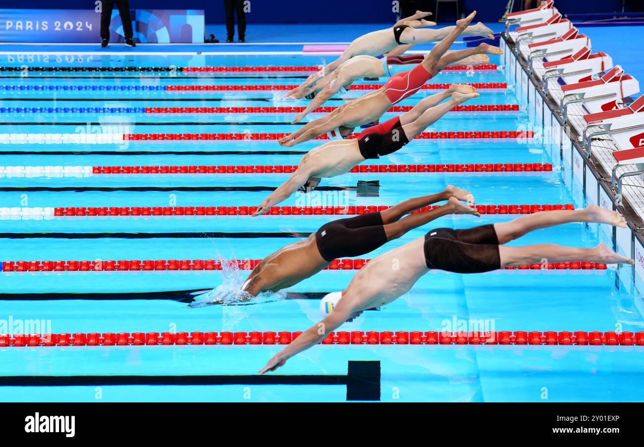 Japan's Keiichi Kimura (third from bottom) in action during the Men's ...