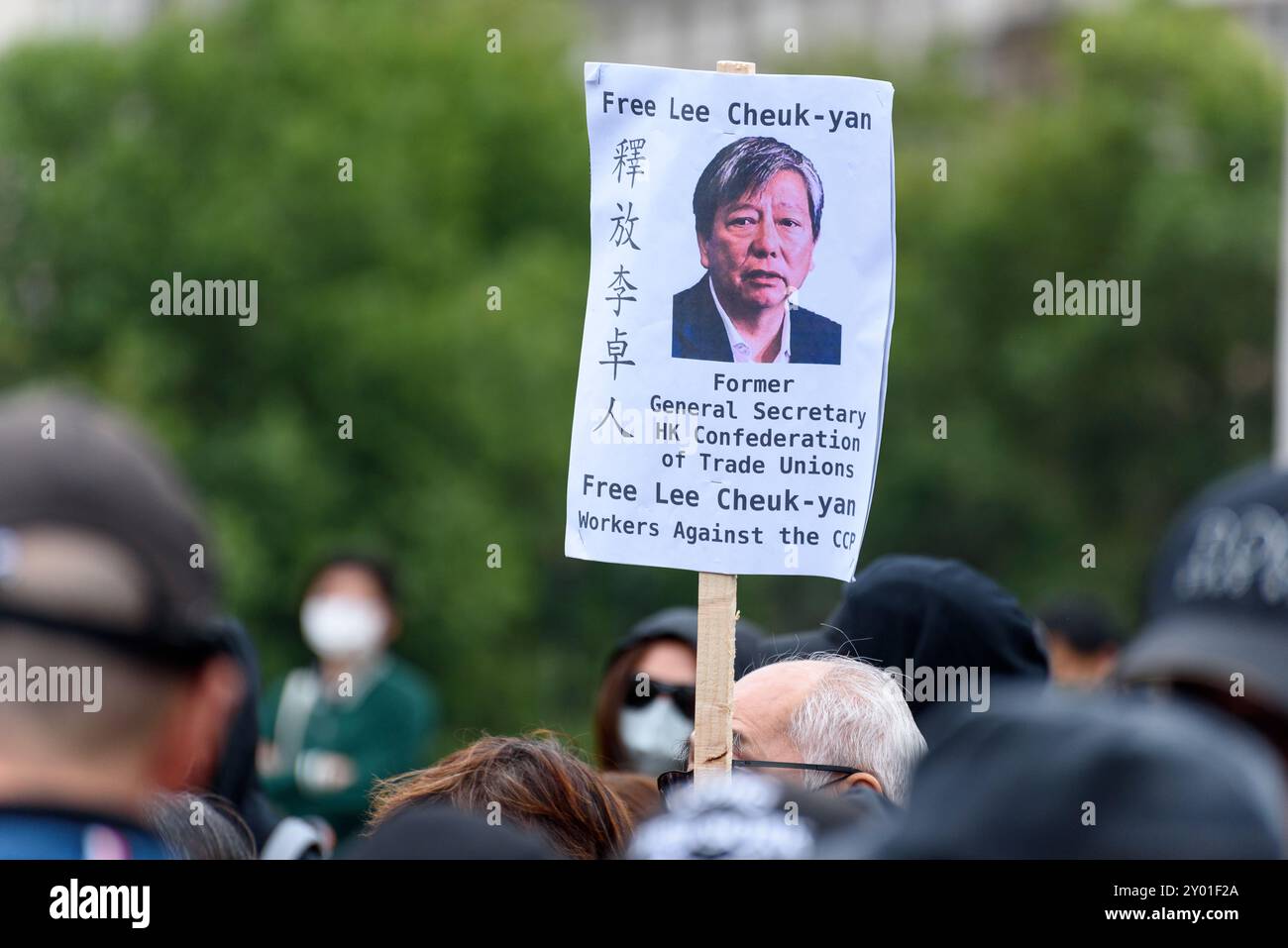London, UK. 31 August 2024. Hong Kong citizens protest for the ...