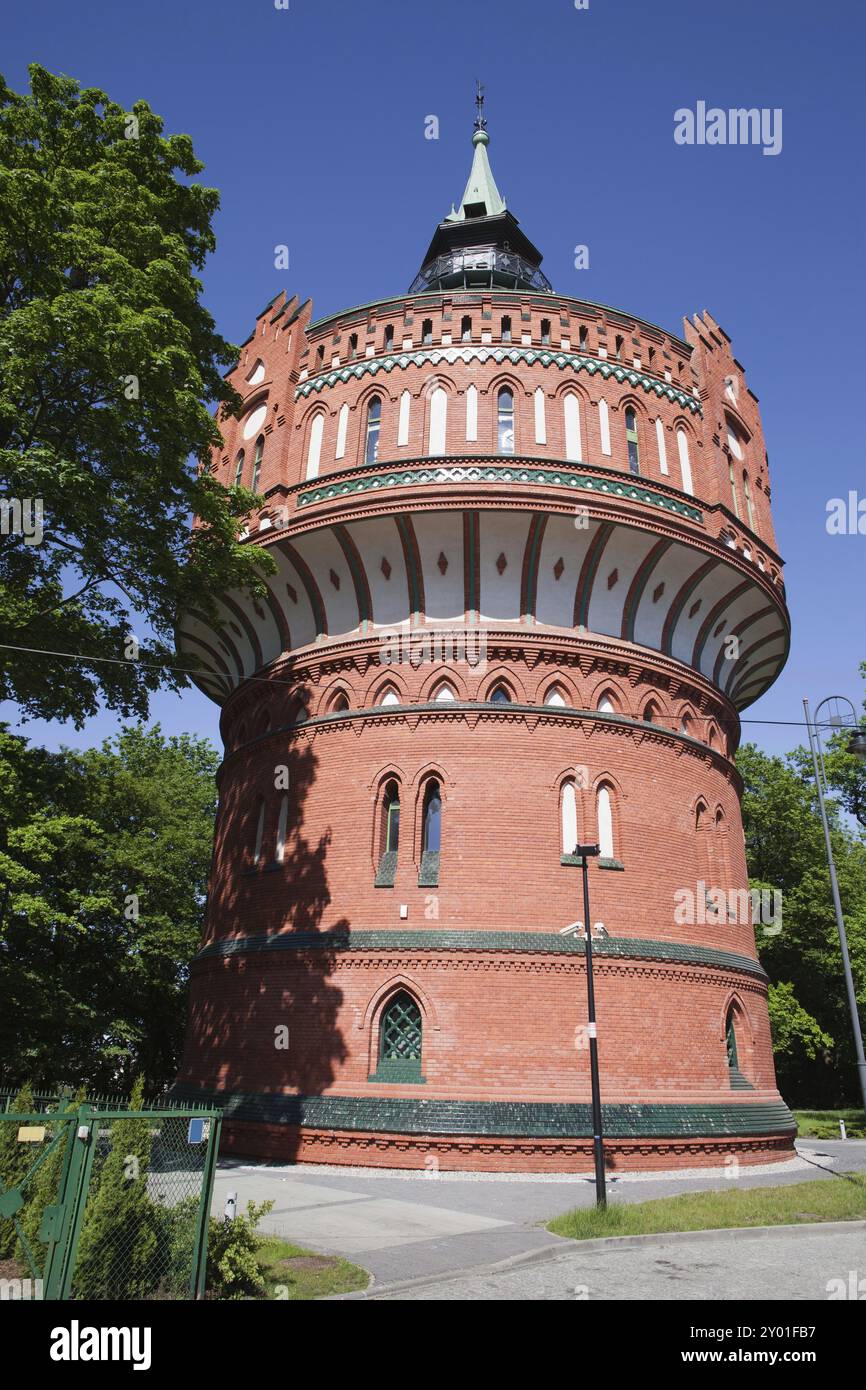 The Water Tower in Bydgoszcz, Poland, historic city landmark and ...
