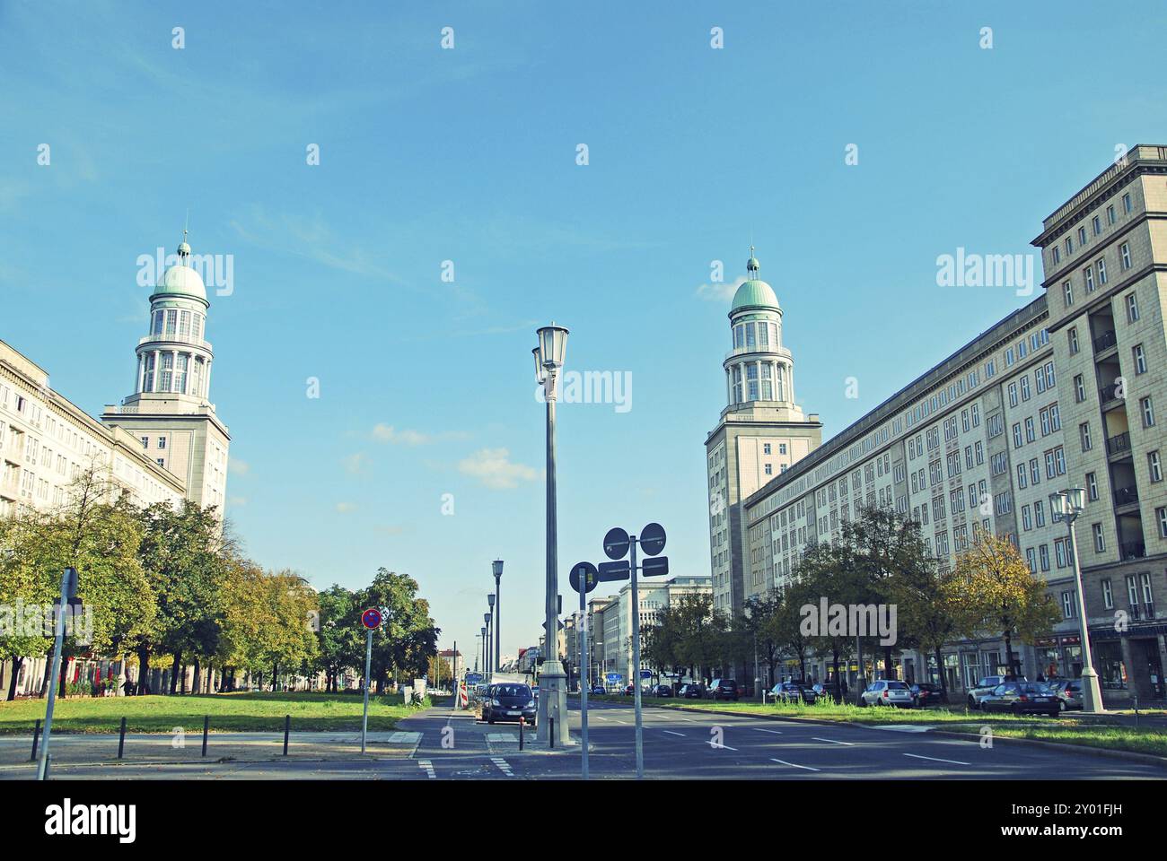 Socialist architecture in berlin in the frankfurter allee alley in ...