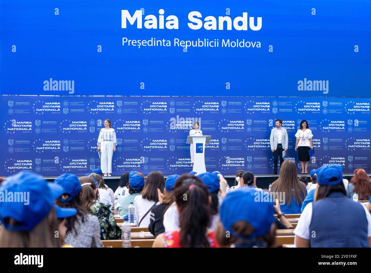 Chisinau, Republik Moldau 31. August 2024: Unsere Sprache - Tag der ...