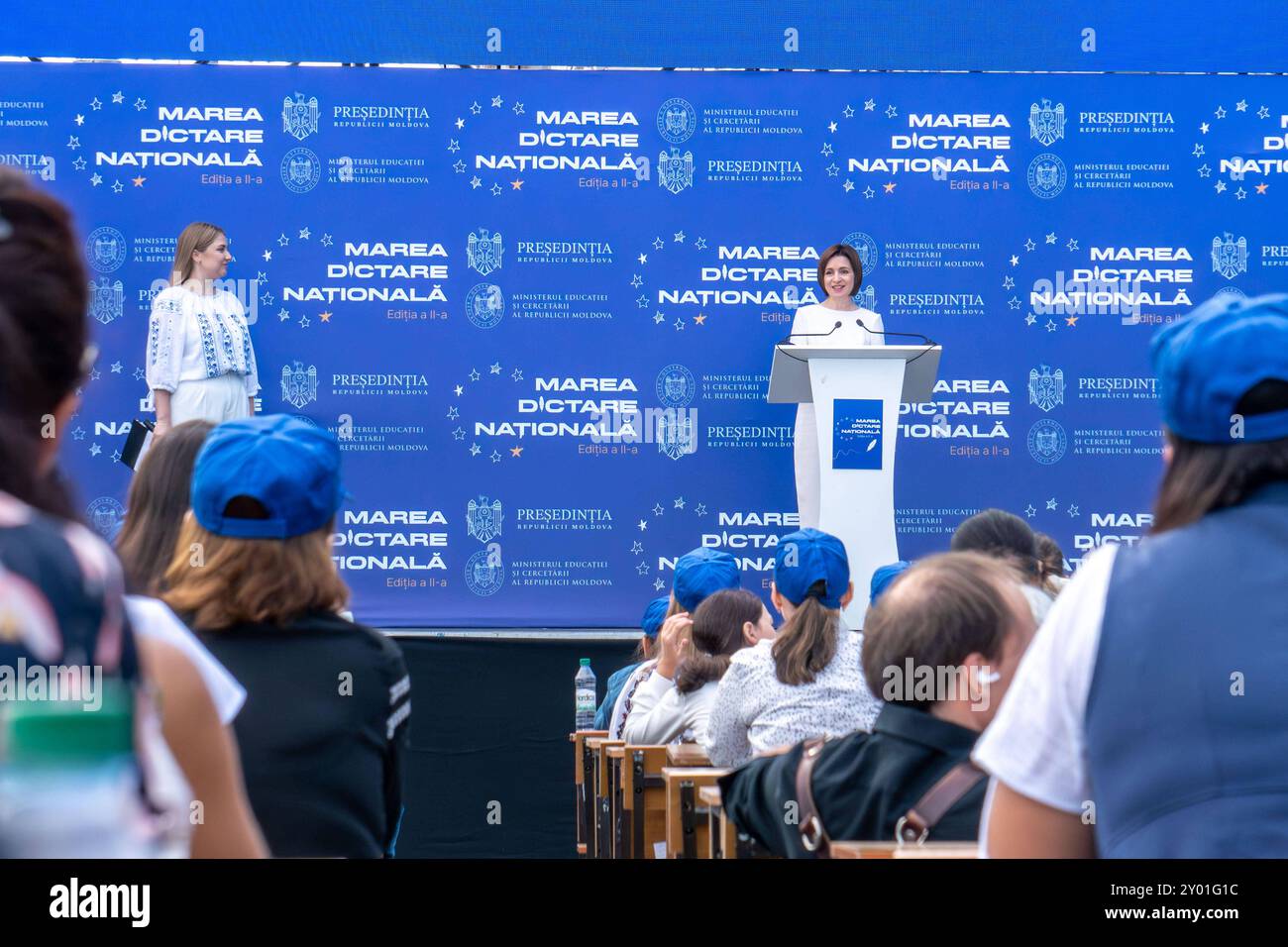 Chisinau, Republik Moldau 31. August 2024: Unsere Sprache - Tag der ...