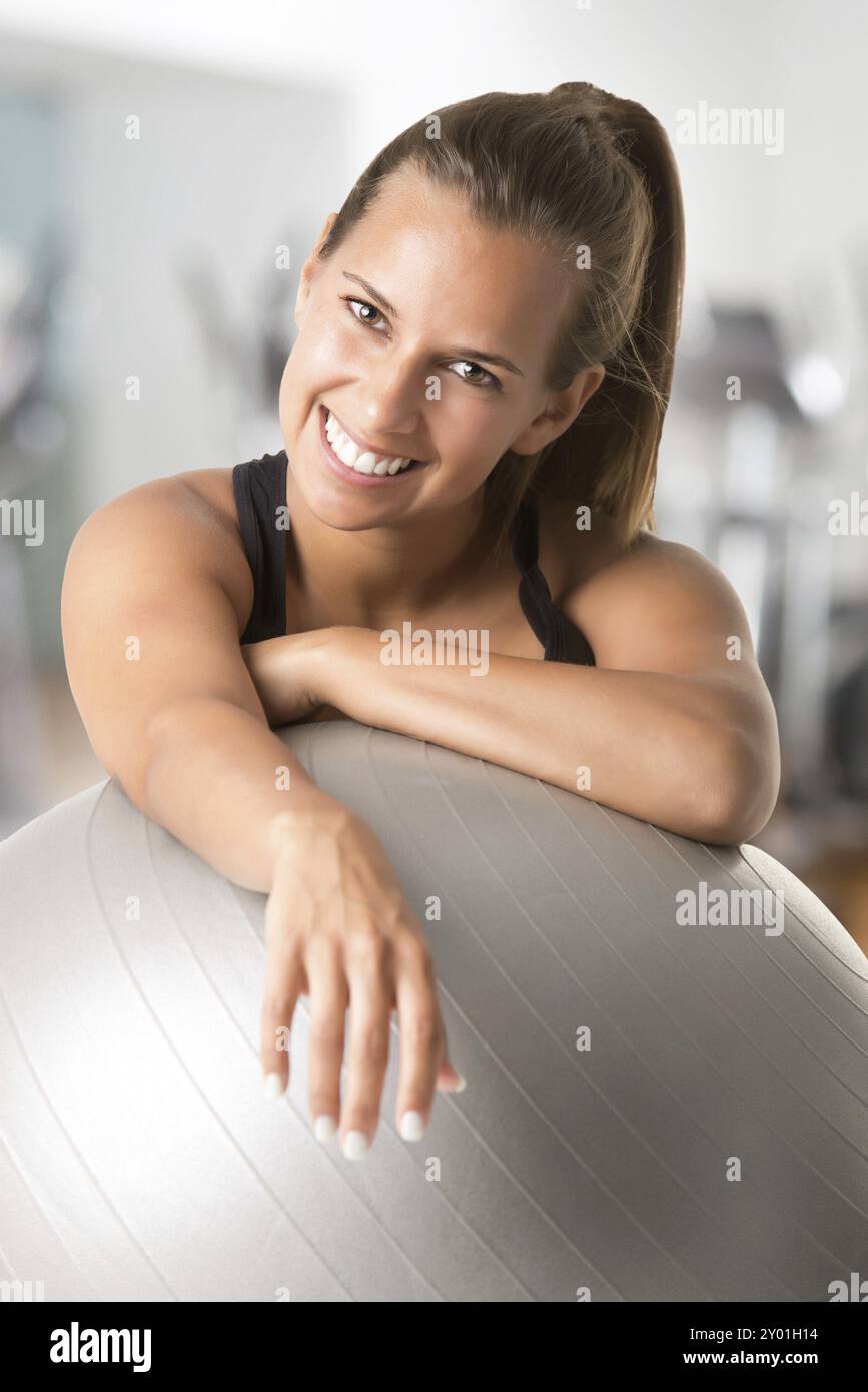Seated woman practices pilates hi-res stock photography and images - Alamy