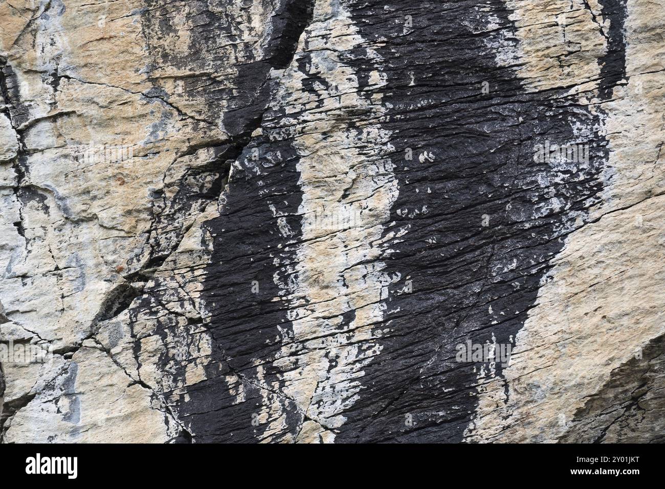 Coloured gneiss rock Stock Photo - Alamy