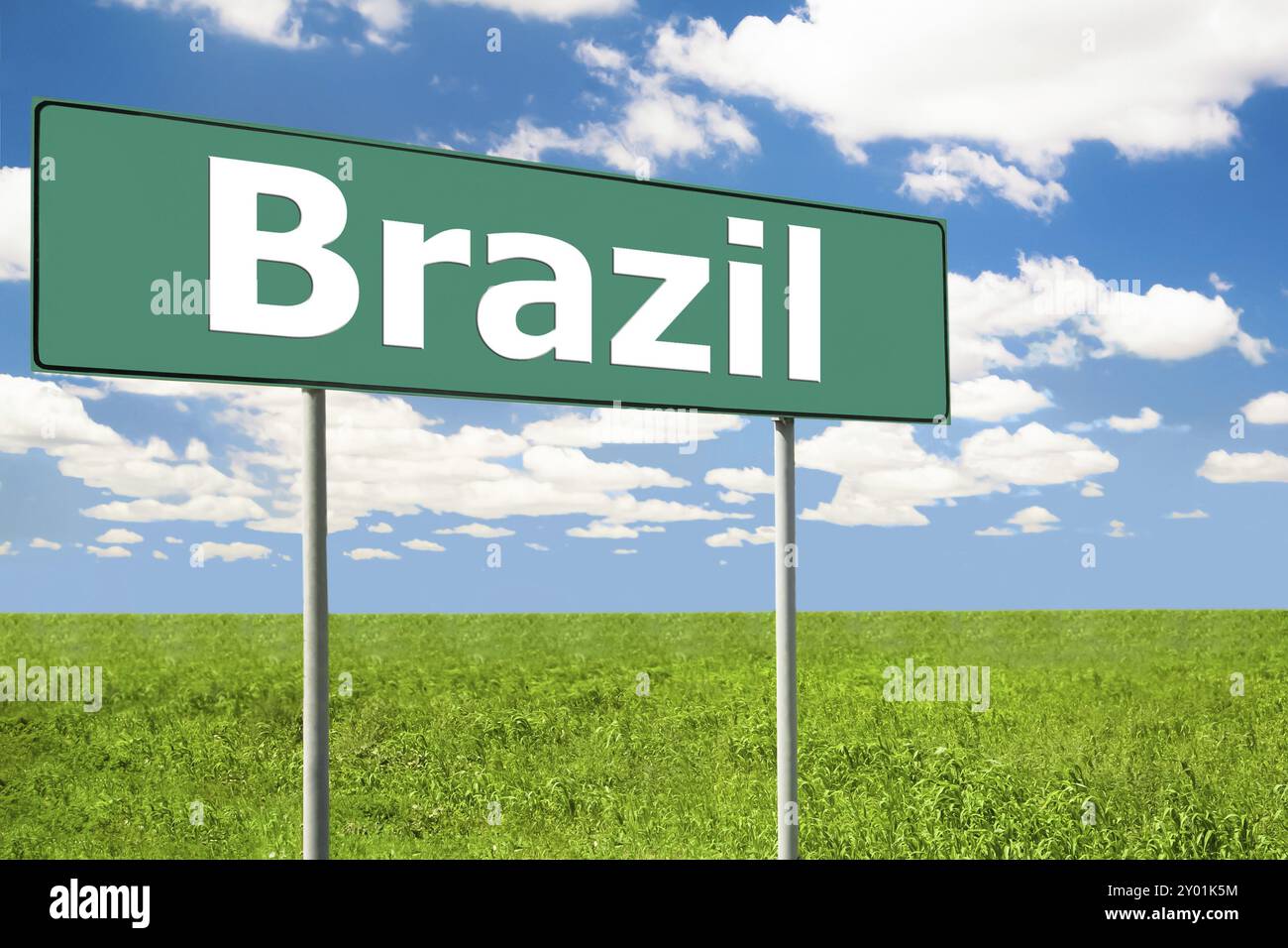 Brazil road sign hi-res stock photography and images - Alamy