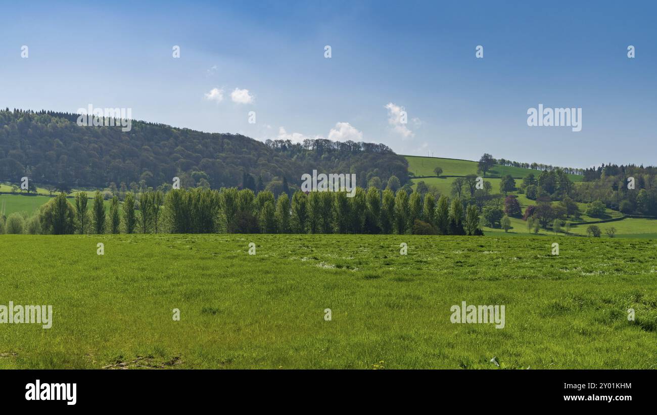Landscape near Plowden, Shropshire, England, UK Stock Photo - Alamy