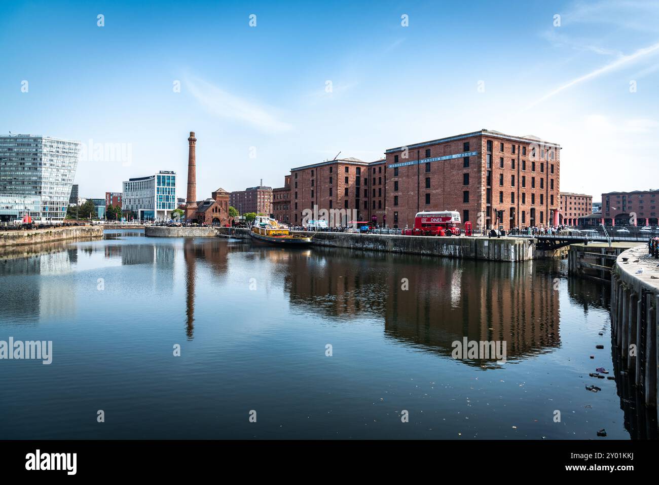 The albert docks in Liverpool at autumn Stock Photo - Alamy