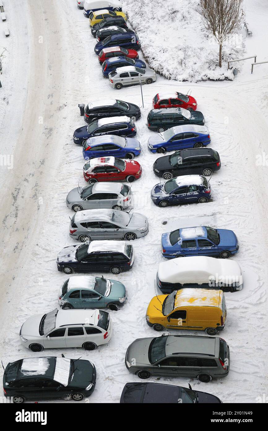 Top view car park, no cars hi-res stock photography and images - Alamy