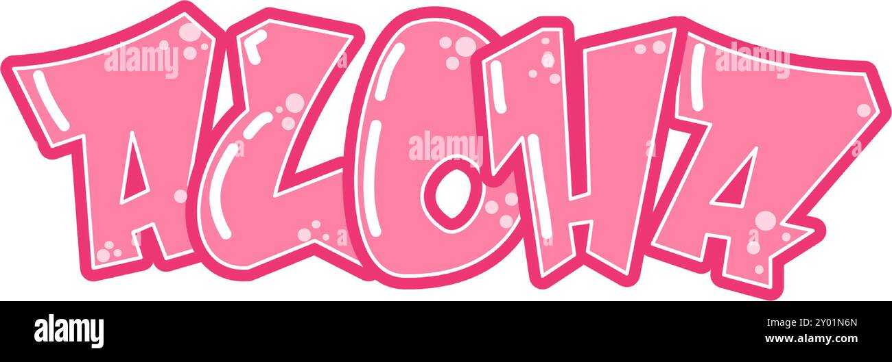ALOHA - street art - graffiti lettering typography - art illustration ...