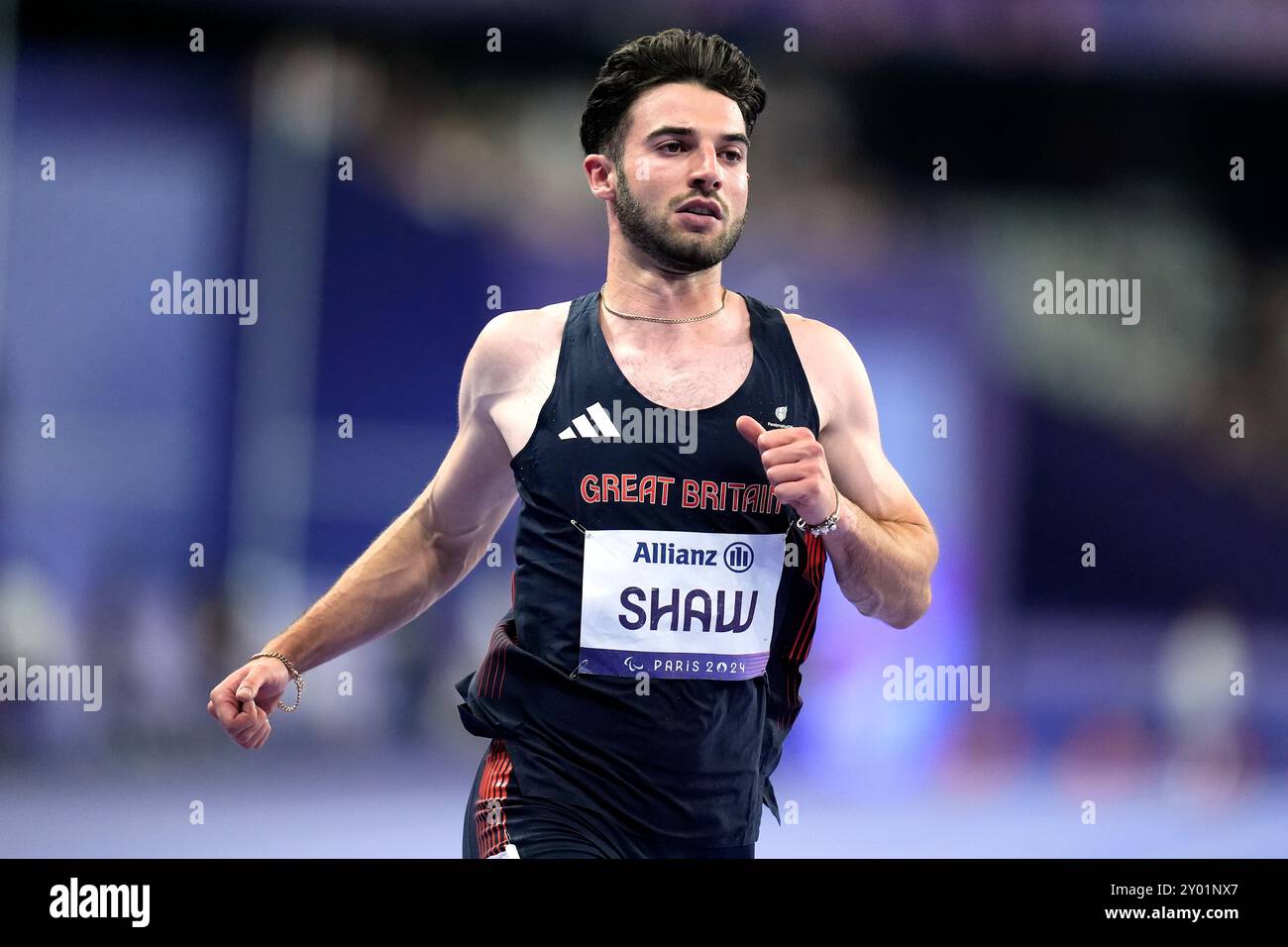 Great Britain's Zachary Shaw competes in the Men's 100m T12 Final at ...