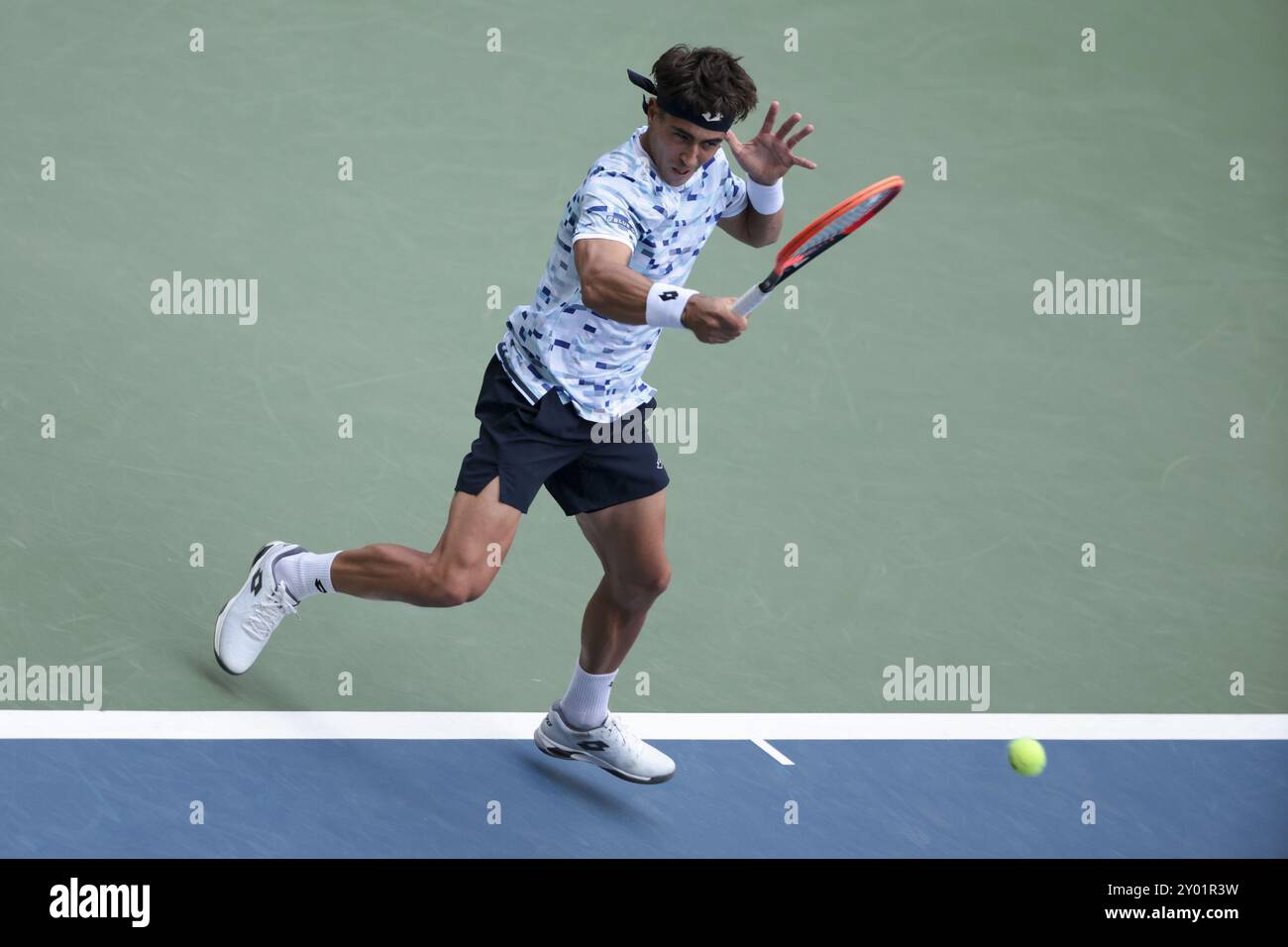 Francisco Comesana of Argentina during day 5 of the 2024 US Open, Grand Slam tennis tournament ...