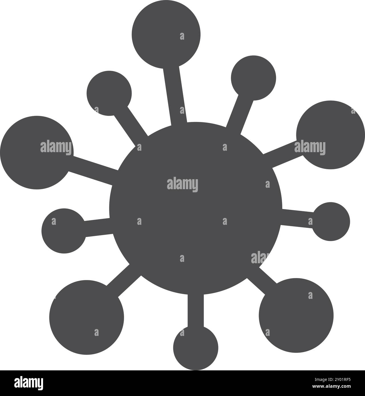 Organic cell black icon. Biology science symbol Stock Vector Image ...