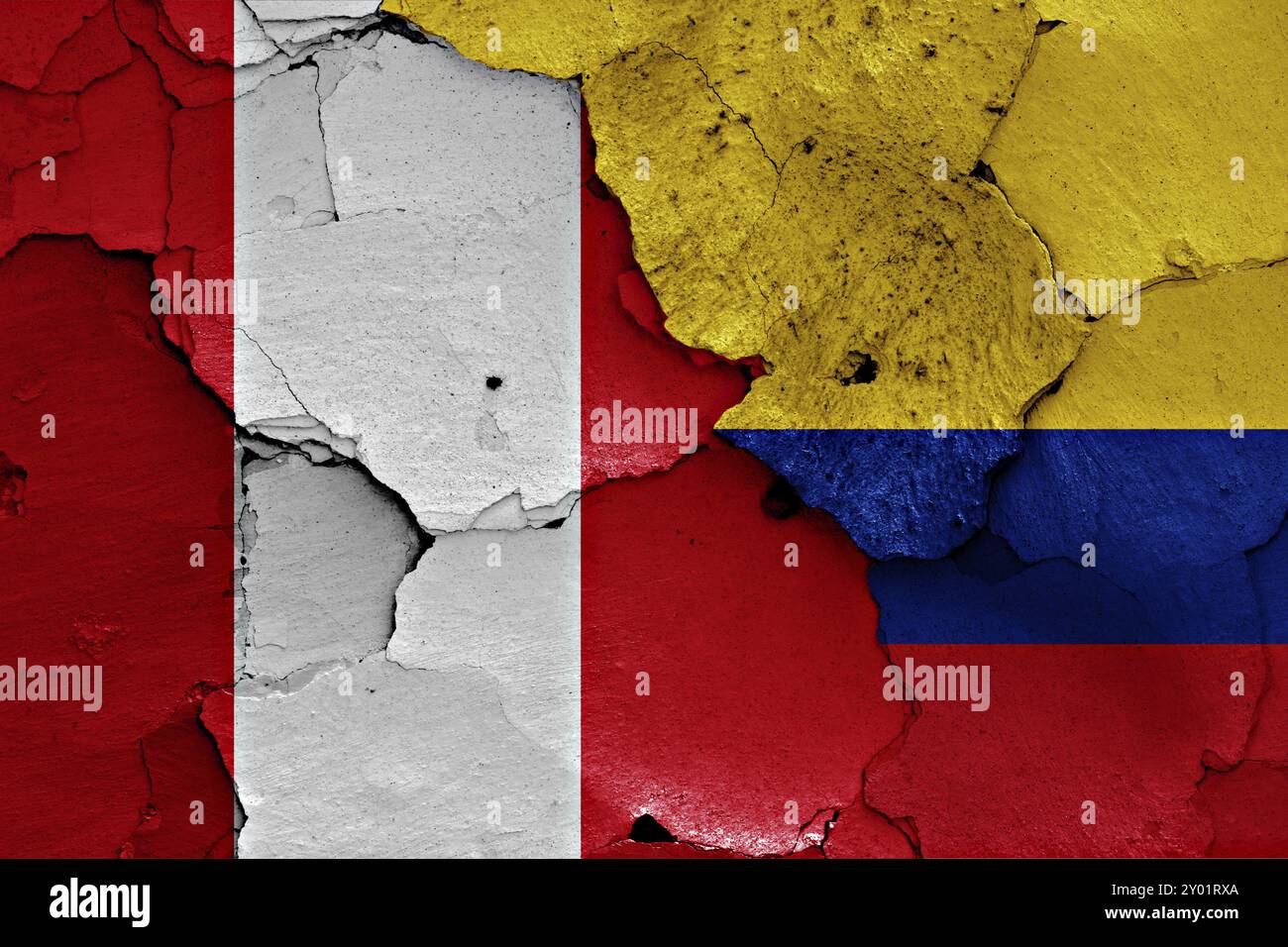 Colombia peru flag hi-res stock photography and images - Alamy