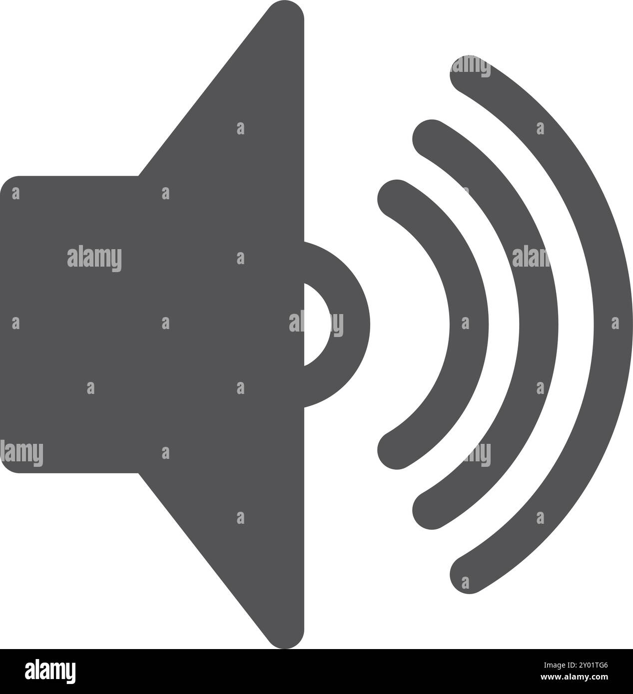 Volume black icon. Sound speaker. Audio symbol Stock Vector Image & Art ...