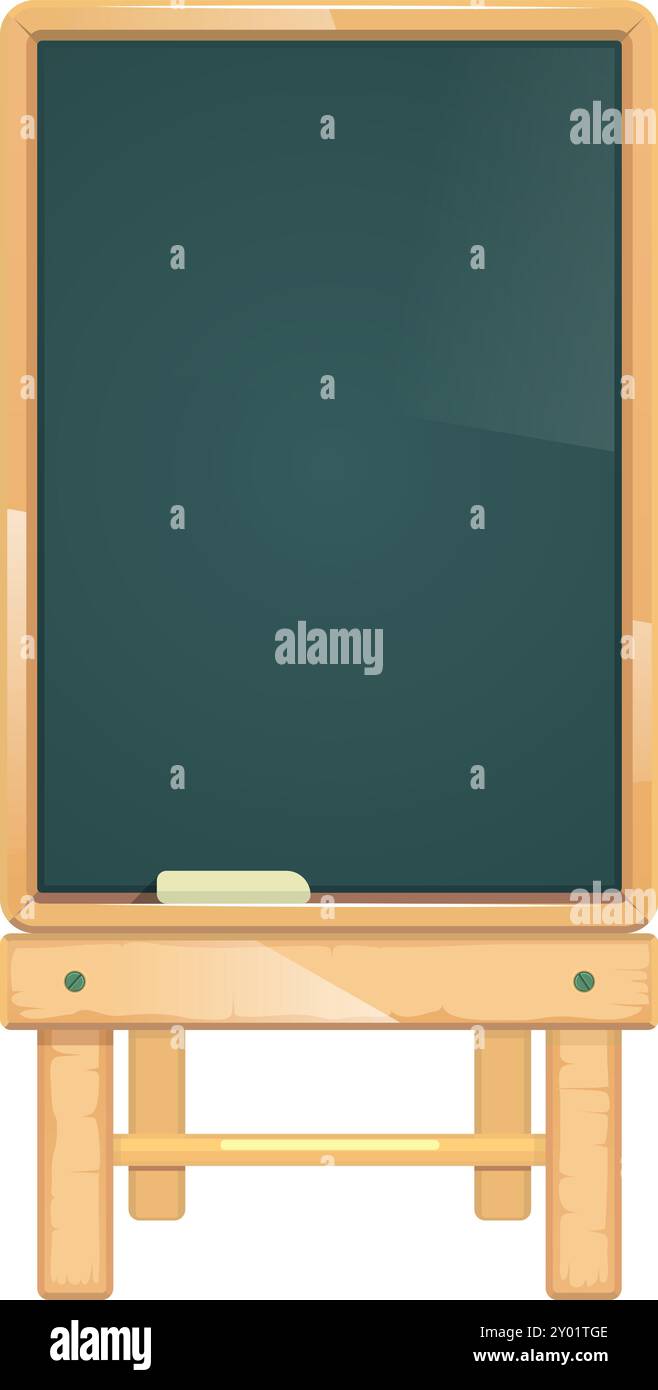 Green chalkboard. Cartoon portable board for cafe menu Stock Vector ...