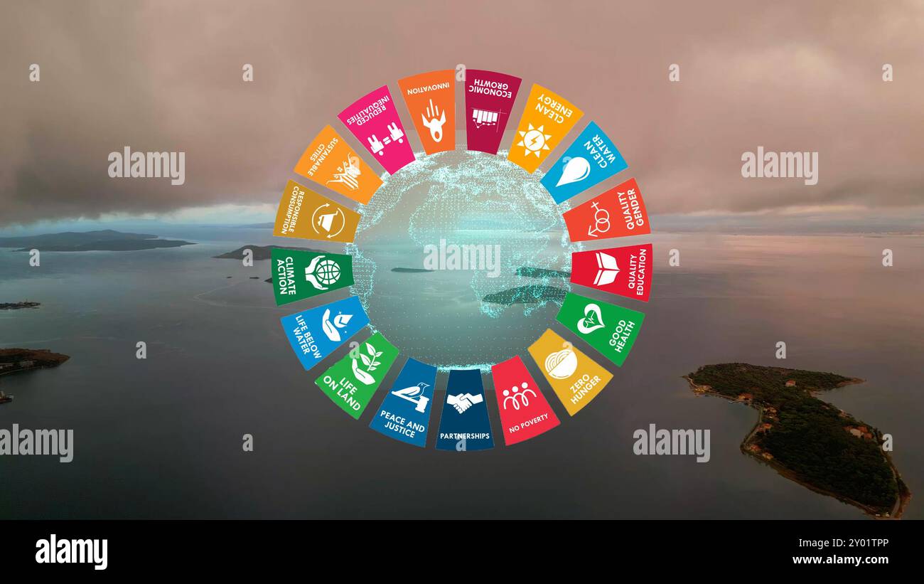 17 Global Goals Concept Earth Plexus Design Motion Graphic Animation ...