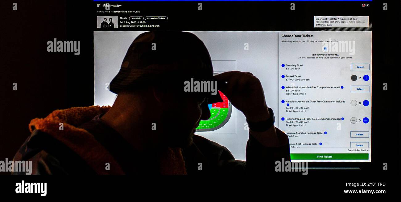 Oasis tickets went on sale at 9am for a, UK. 31st Aug, 2024. tour in ...