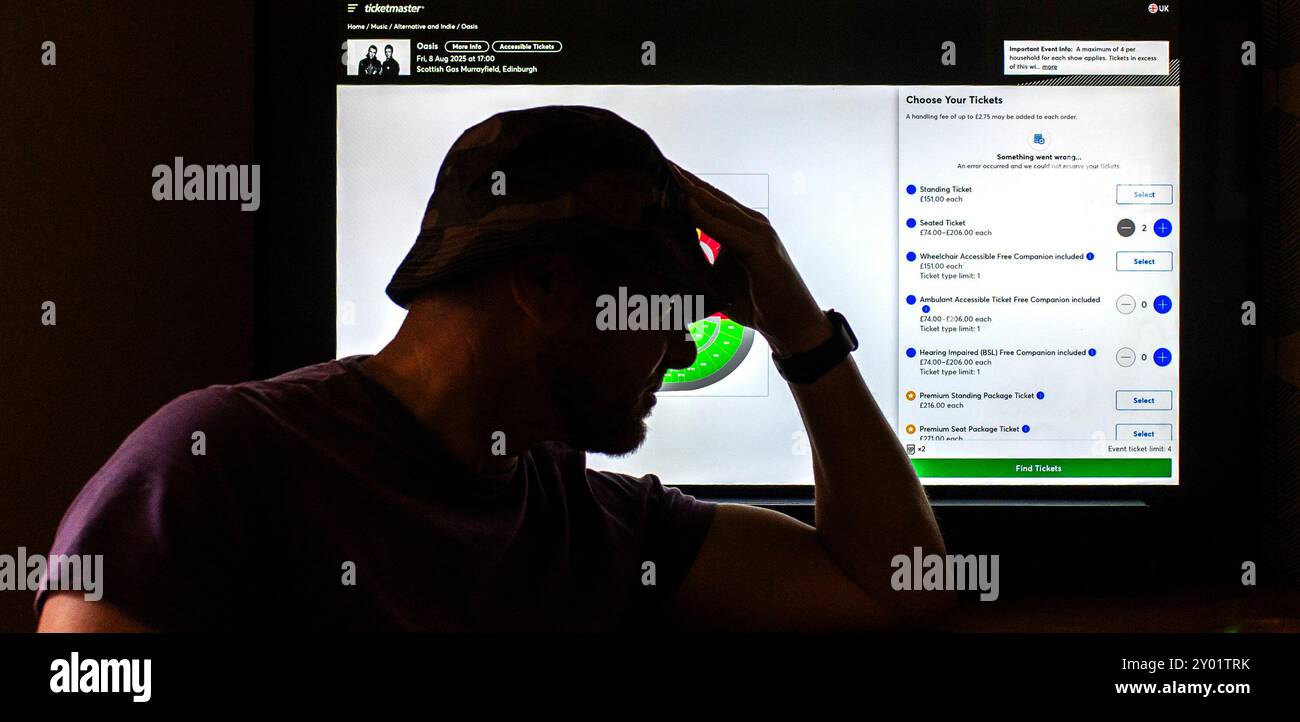 Oasis tickets went on sale at 9am for a, UK. 31st Aug, 2024. tour in ...