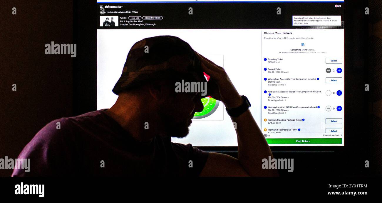 Oasis tickets went on sale at 9am for a, UK. 31st Aug, 2024. tour in ...