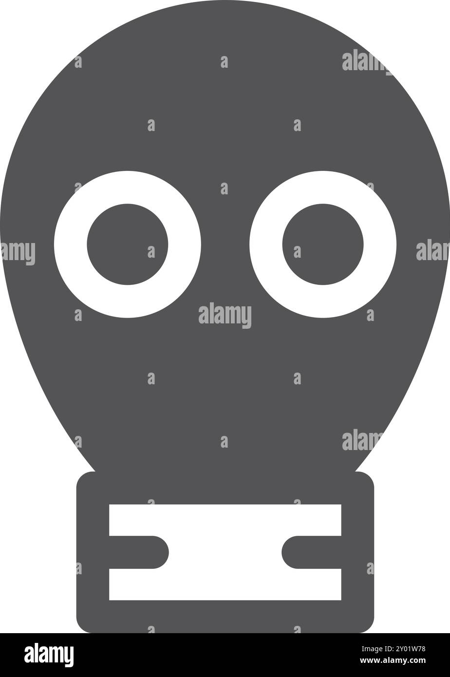 Gas mask black icon. Chemical respirator symbol Stock Vector Image ...