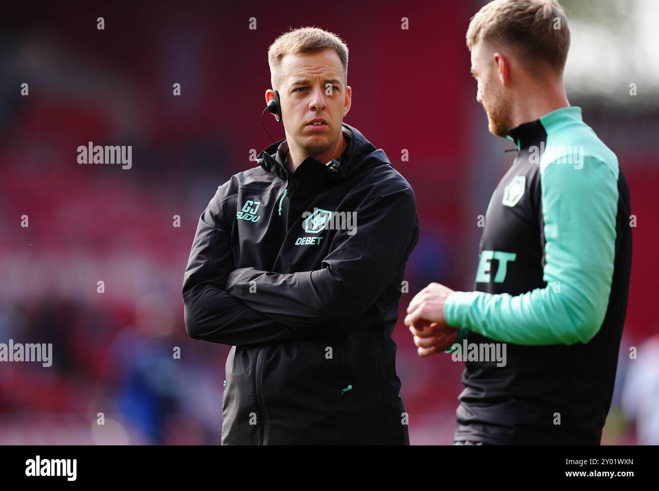 Wolverhampton Wanderers soft tissue therapist Gregg Jones before the ...