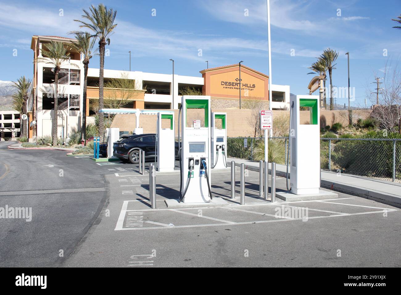 Cabazon, California, United States - 01-26-2022: A view of some ...