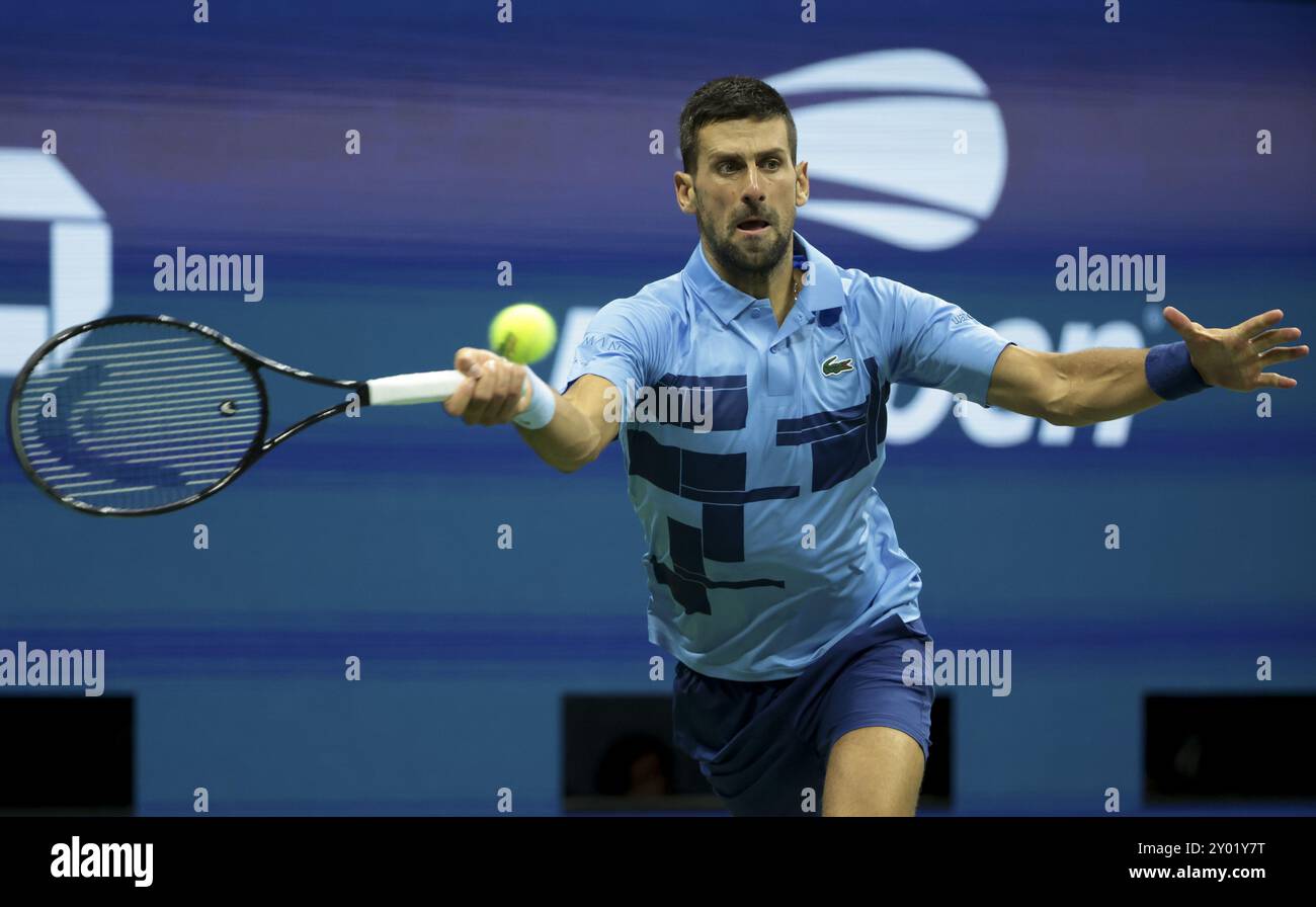 Novak Djokovic of Serbia during day 5 of the 2024 US Open, Grand Slam ...