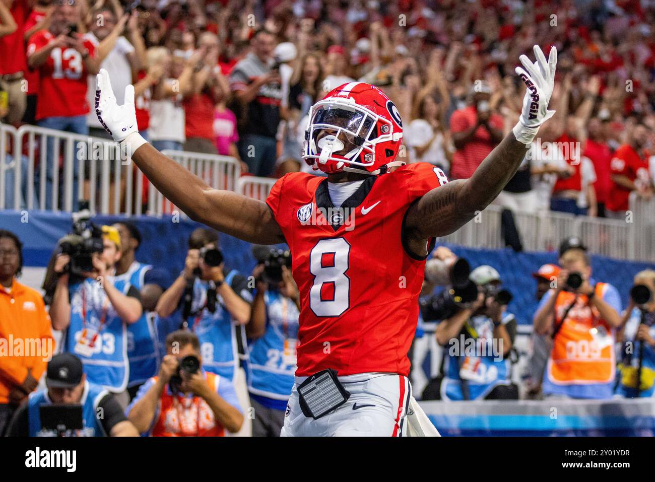 August 31, 2024: Georgia Bulldogs wide receiver Colbie Young (8 ...