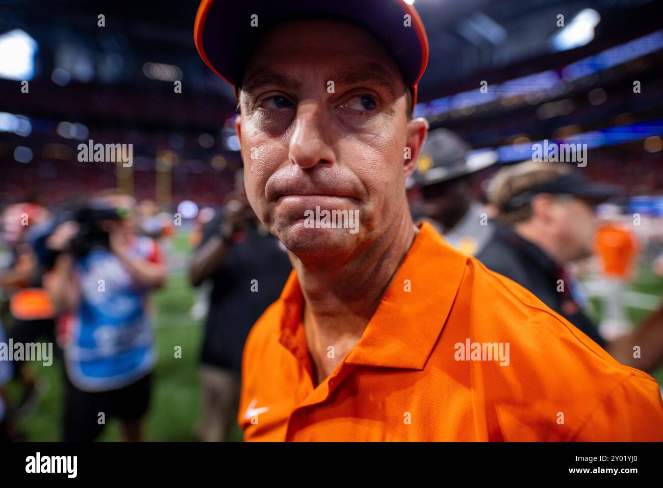 August 31, 2024: Clemson Tigers head coach Dabo Swinney reacts to ... August 31, 2024: Clemson Tigers head coach Dabo Swinney reacts to ...
