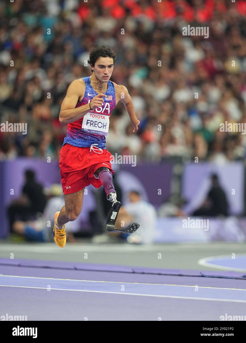 August 31 2024: Ezra Frech of United States of America in action in Men ...