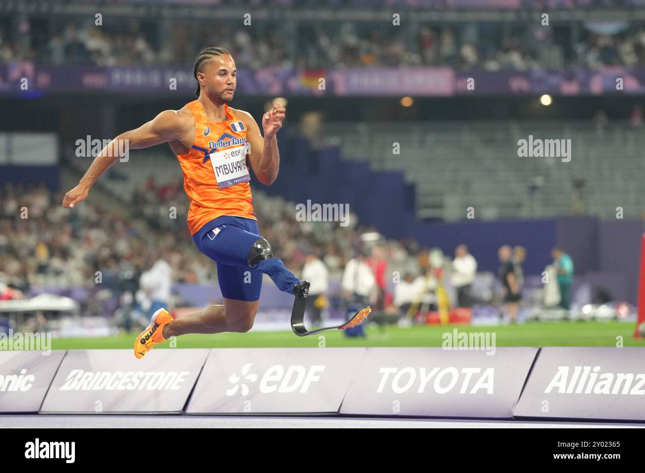 August 31 2024: Noah Mbuyamba of Netherlands in action in Men's Long ...