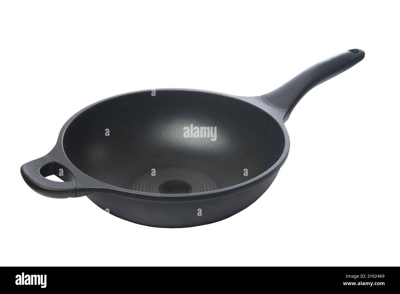 Pan, angle view. Isolated on white background Stock Photo - Alamy