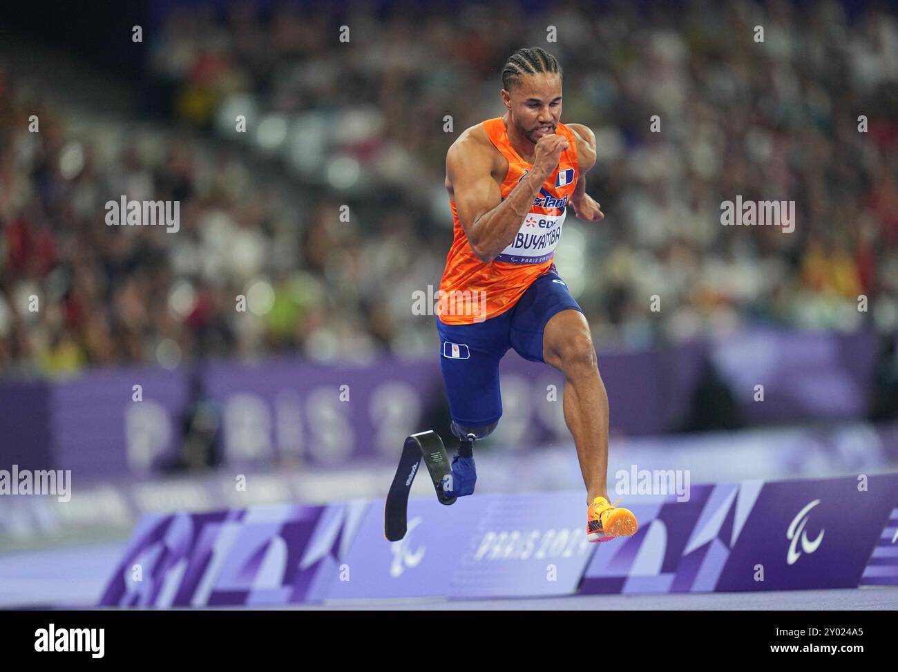 August 31 2024: Noah Mbuyamba of Netherlands in action in Men's Long ...