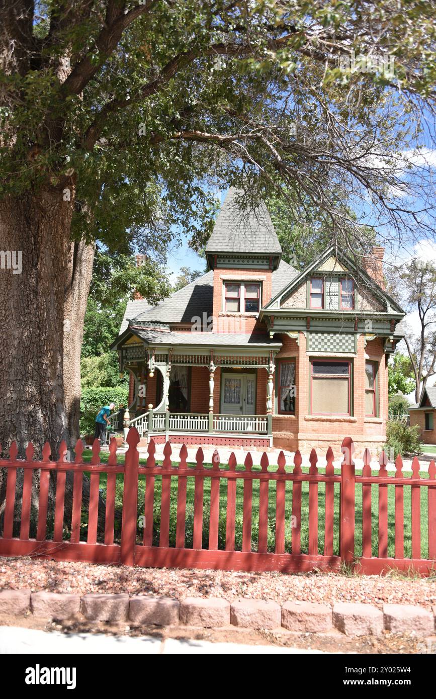 Kanab, Utah. U.S.A.8/12/2024. The Kanab Heritage House Museum, also ...