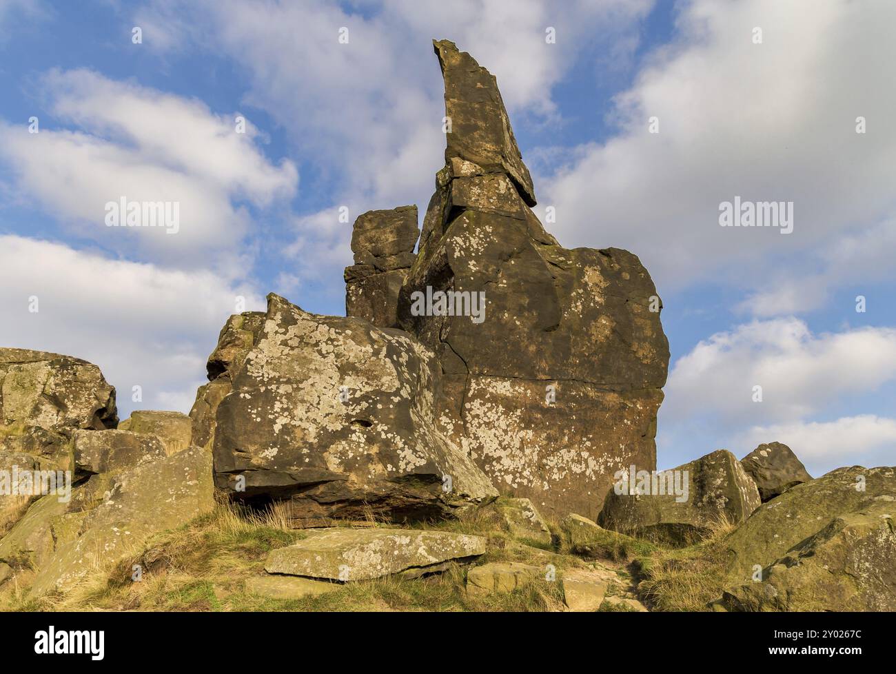 The Wainstones near Clay Bank and Stokesley in the North York Moors ...