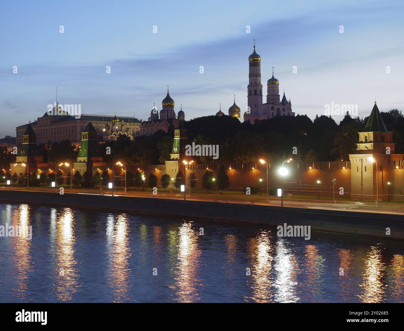 Moscow nocturnal view hi-res stock photography and images - Alamy