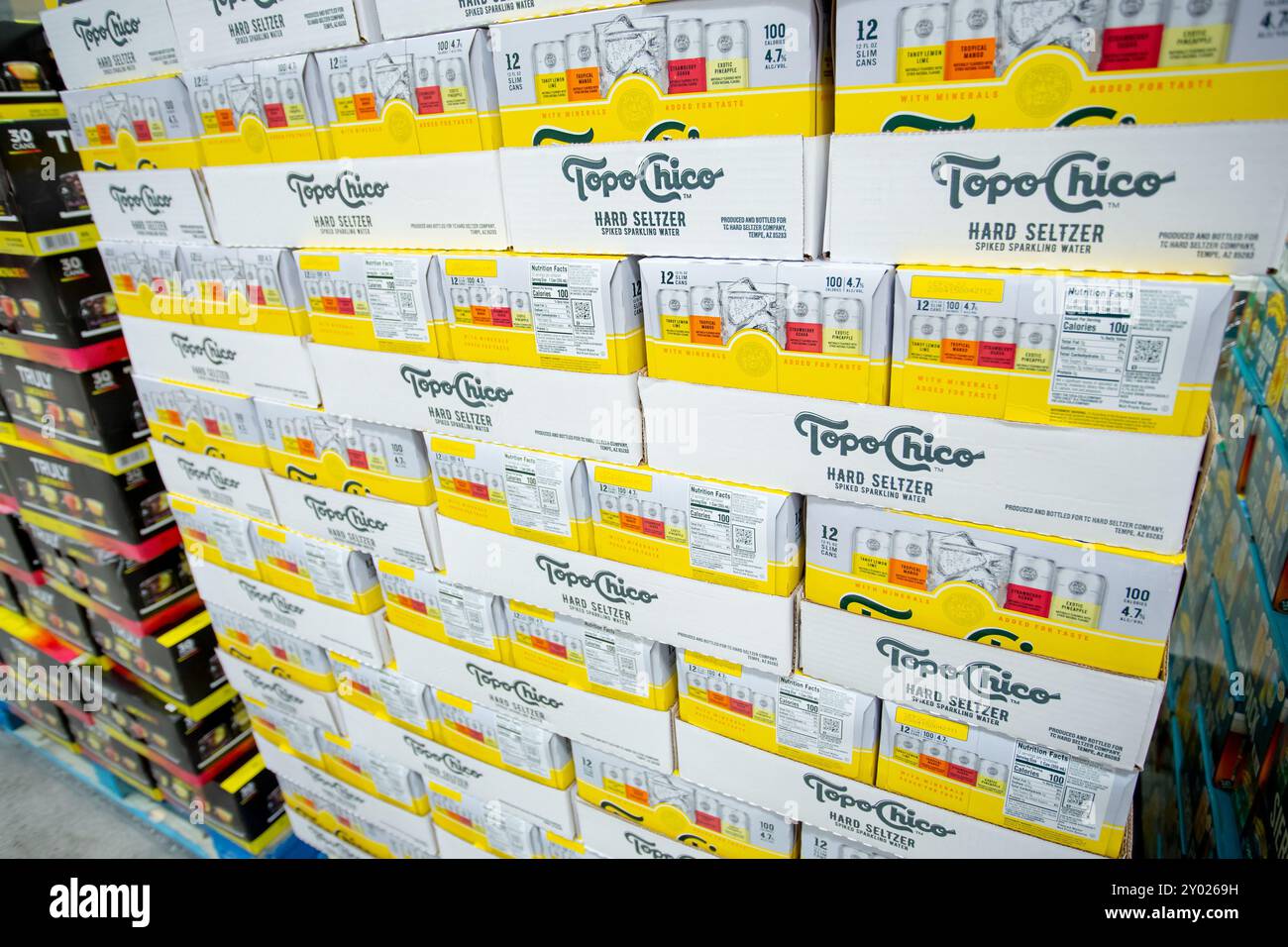 Los Angeles, California, United States - 03-01-2022: A view of several ...