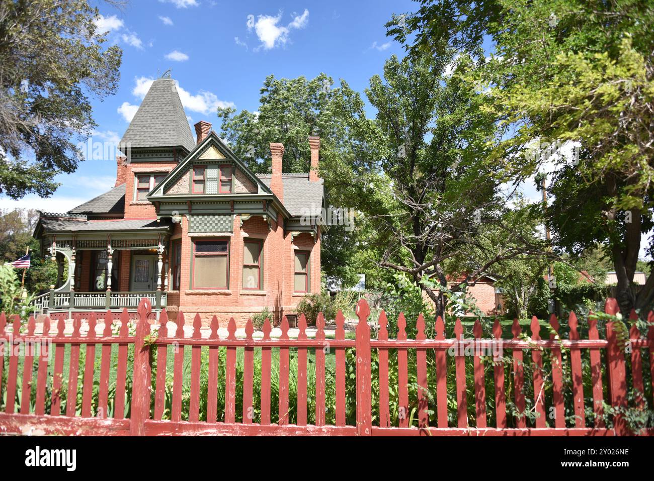 Kanab, Utah. U.S.A.8/12/2024. The Kanab Heritage House Museum, also ...