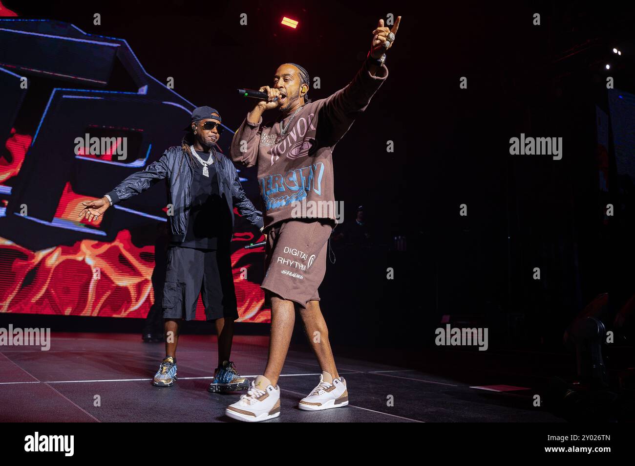 Rapper Ludacris performing at Pacific Coliseum, Vancouver BC, Canada on ...