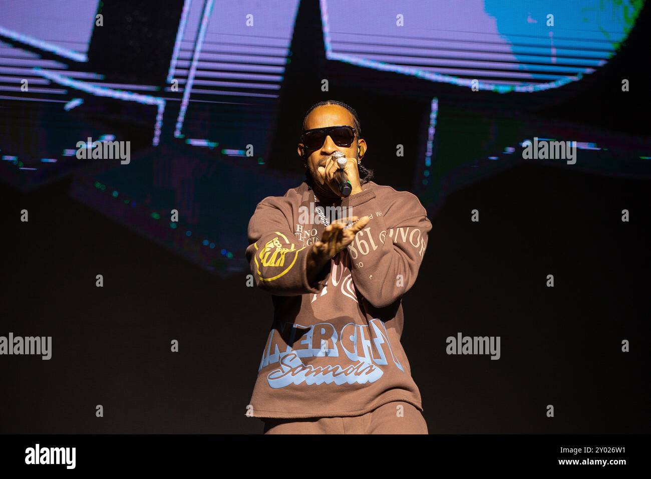 Rapper Ludacris performing at Pacific Coliseum, Vancouver BC, Canada on ...