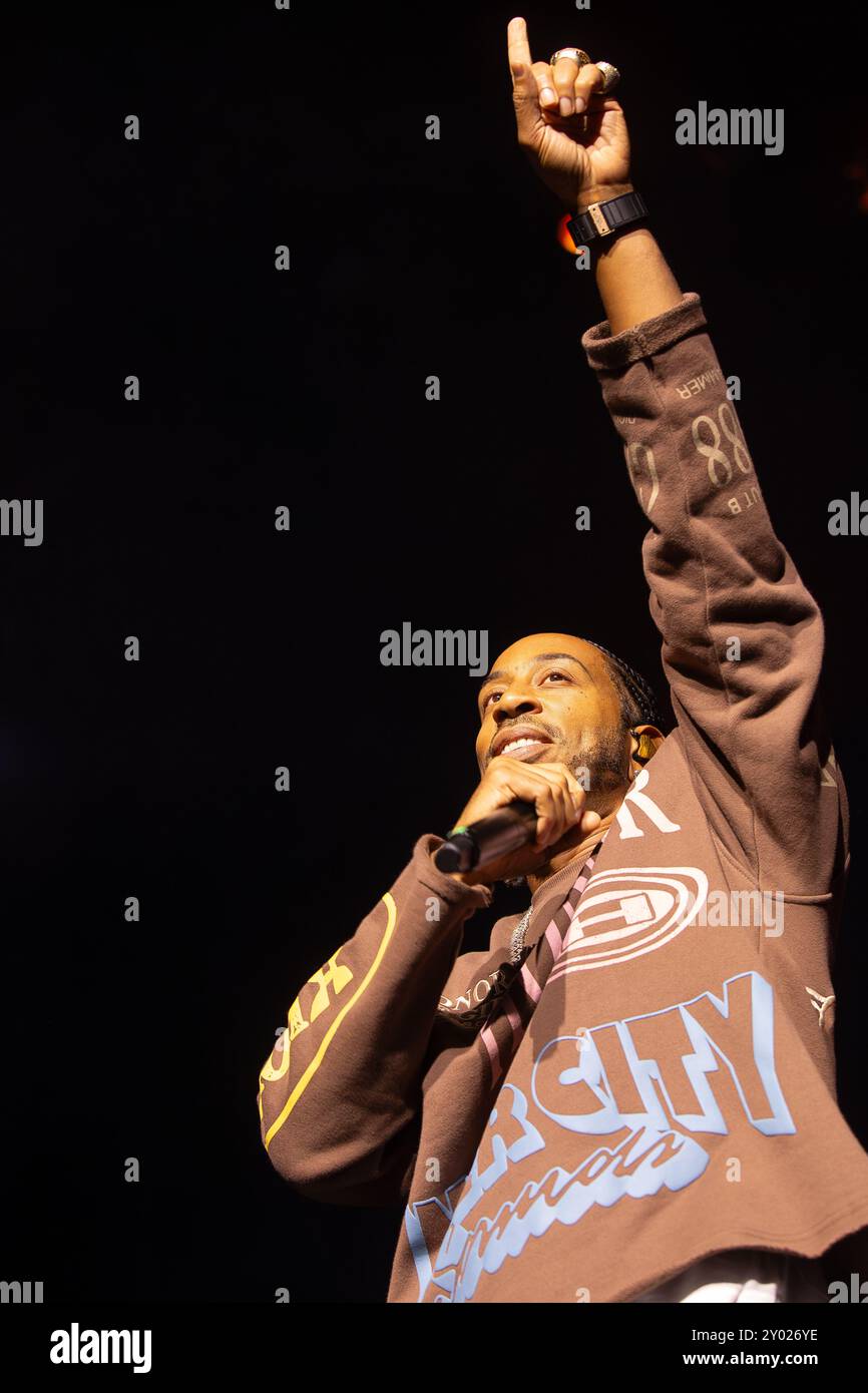 Rapper Ludacris performing at Pacific Coliseum, Vancouver BC, Canada on ...