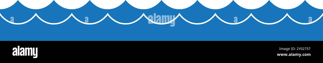 Blue water surface. Aqua waves sea flow Stock Vector Image & Art - Alamy