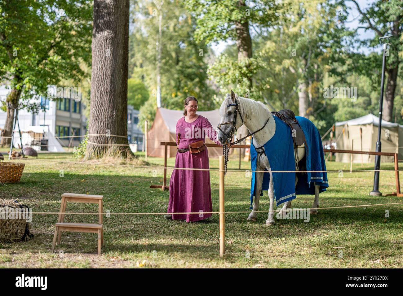 Horse ride offered at the annual Medieval Festival in Söderköping. This ...