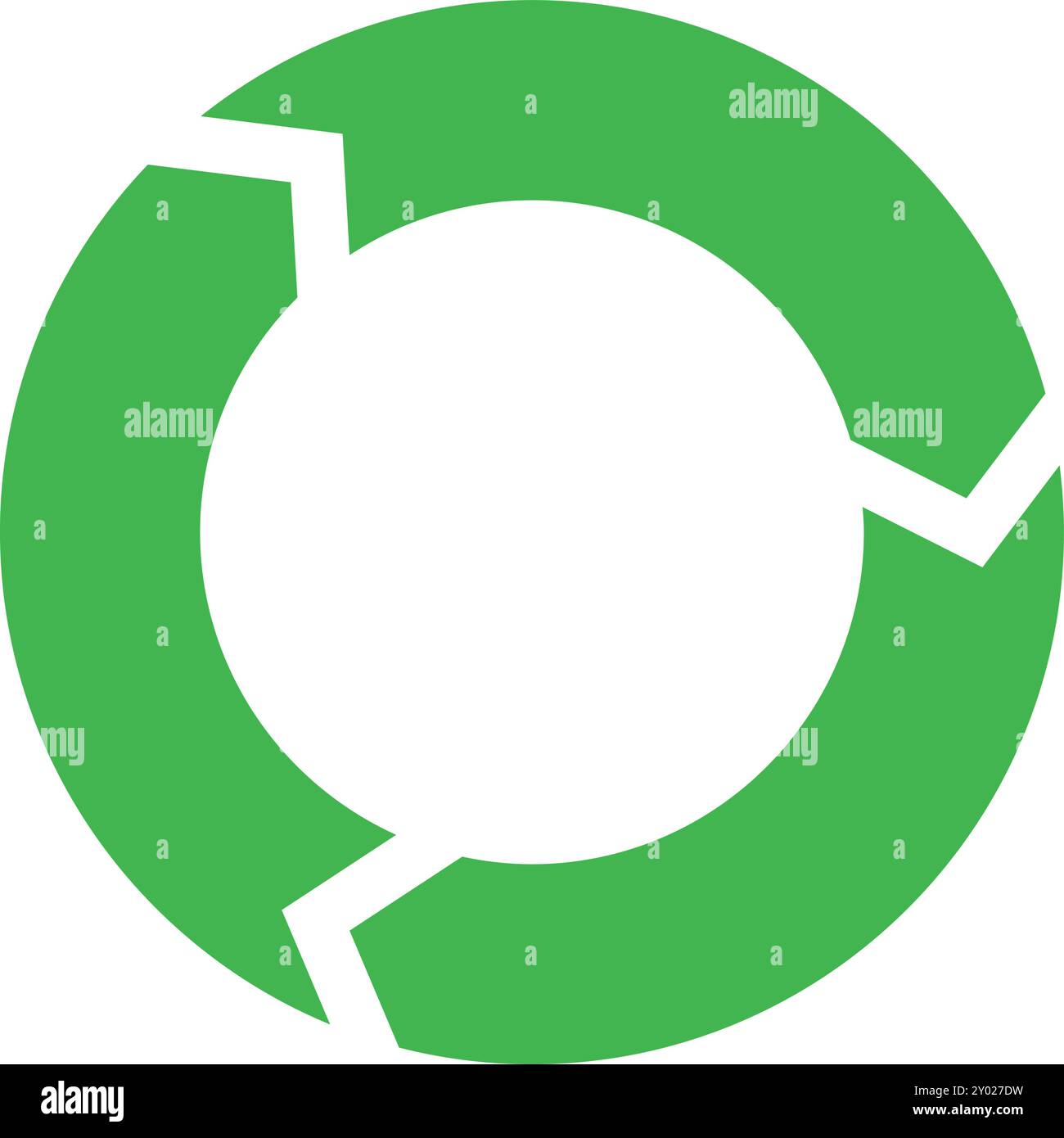 Reuse material cycle. Green arrow circle icon Stock Vector Image & Art ...