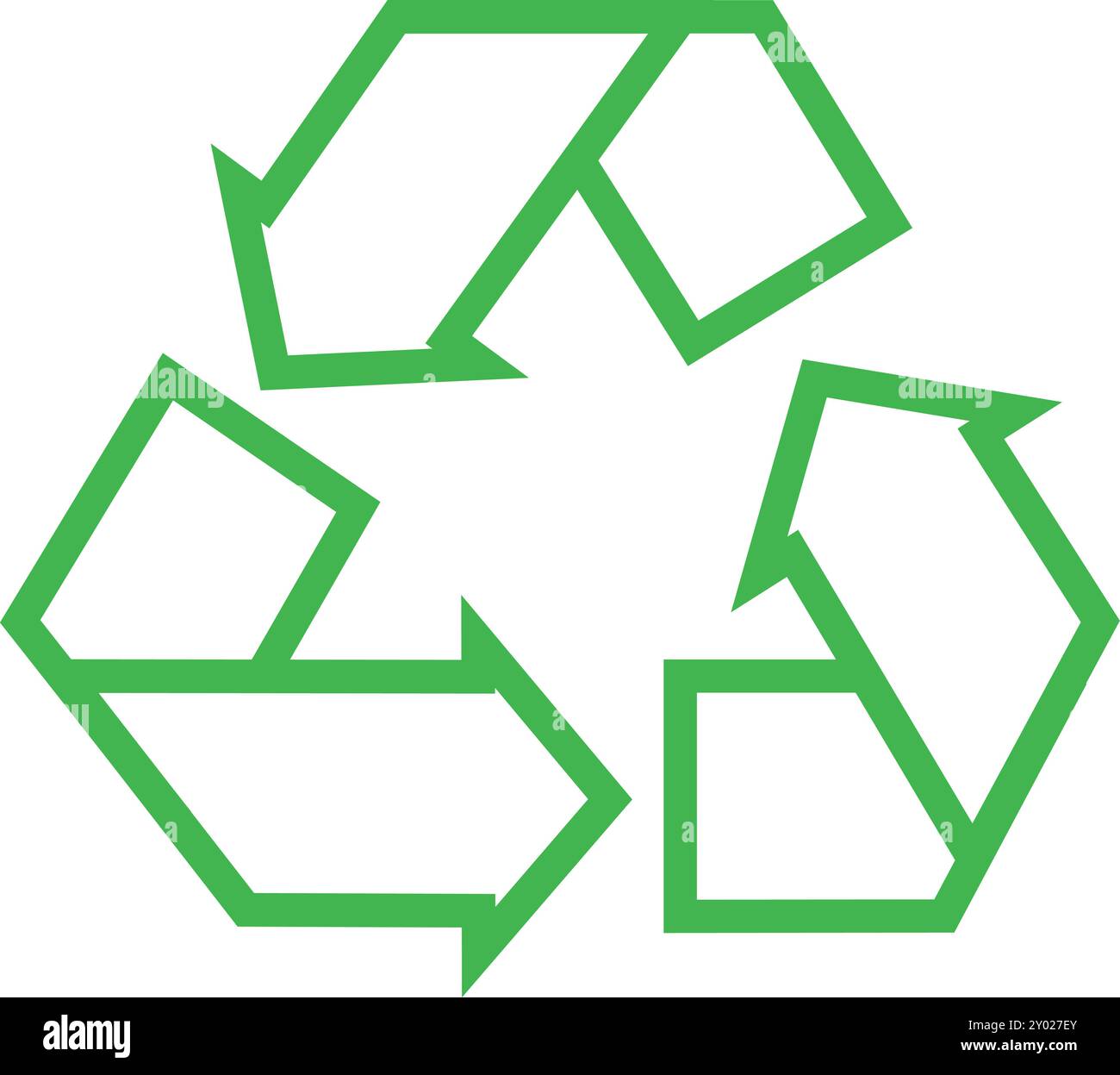 Recycle symbol. Green eco material arrow sign Stock Vector Image & Art ...