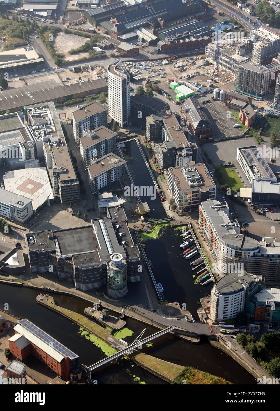 aerial view of Leeds Dock, Leeds, West Yorkshire Stock Photo - Alamy