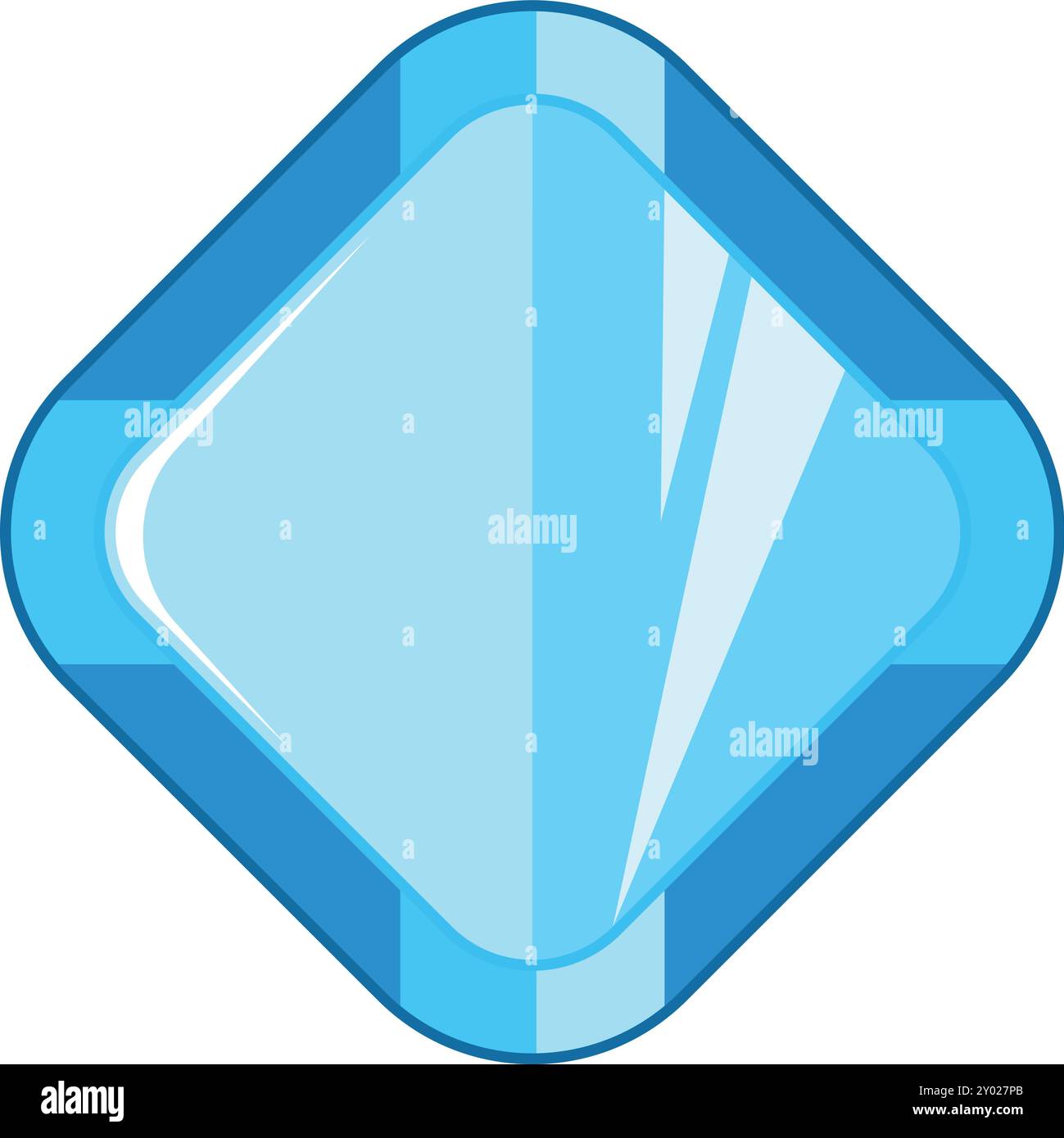 Blue gemstone icon cartoon Stock Vector Images - Alamy