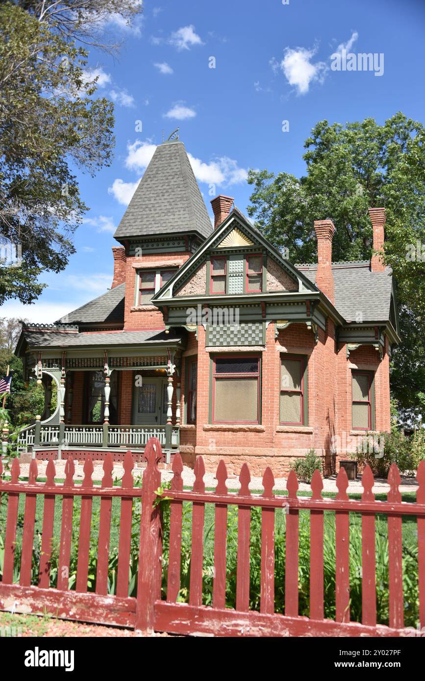 Kanab, Utah. U.S.A.8/12/2024. The Kanab Heritage House Museum, also ...