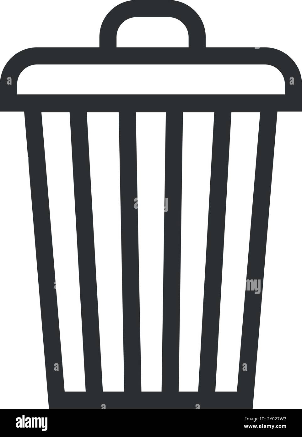 Garbage can line icon. Waste bin symbol Stock Vector Image & Art - Alamy