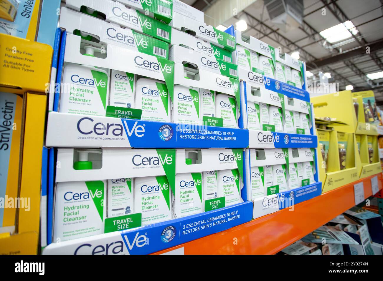 Los Angeles, California, United States - 03-01-2022: A view of several ...